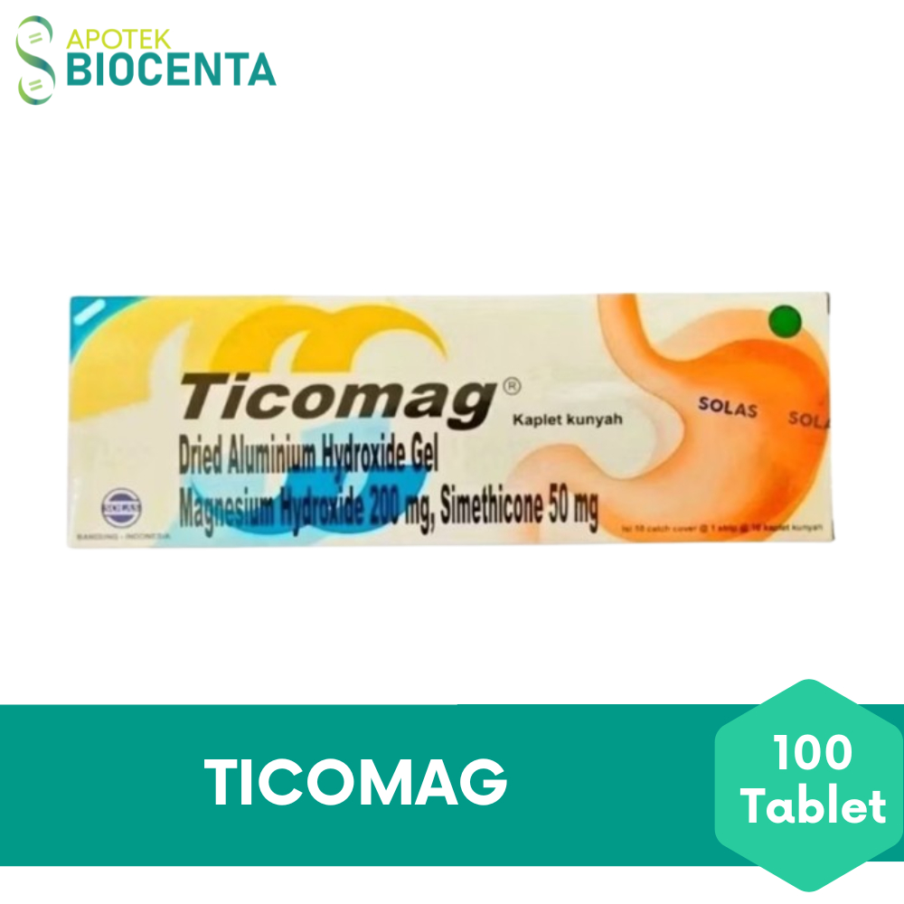 Jual Ticomag Kaplet Kunyah Per Box Isi 100 Kaplet | Shopee Indonesia
