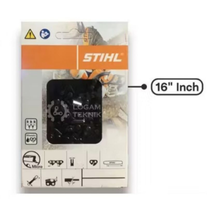 Jual RANTAI CHAINSAW STIHL 27T/16"INCH MS-180 ORIGINAL | Shopee Indonesia