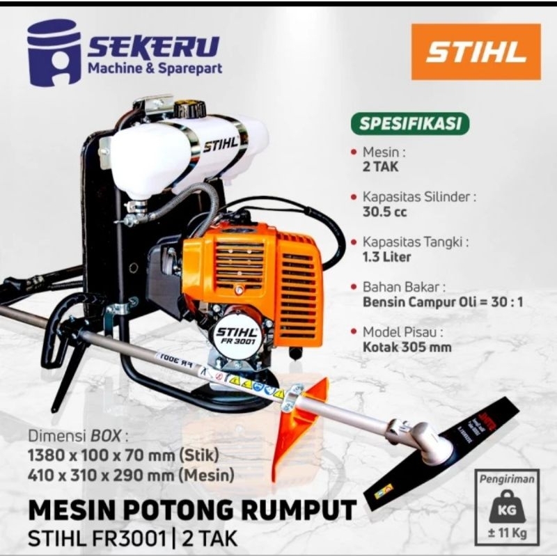 Jual STIHL Mesin Pemotong Rumput STIHL FR 3001 2TAK Original Lengkap Tinggal Pakai | Shopee ...