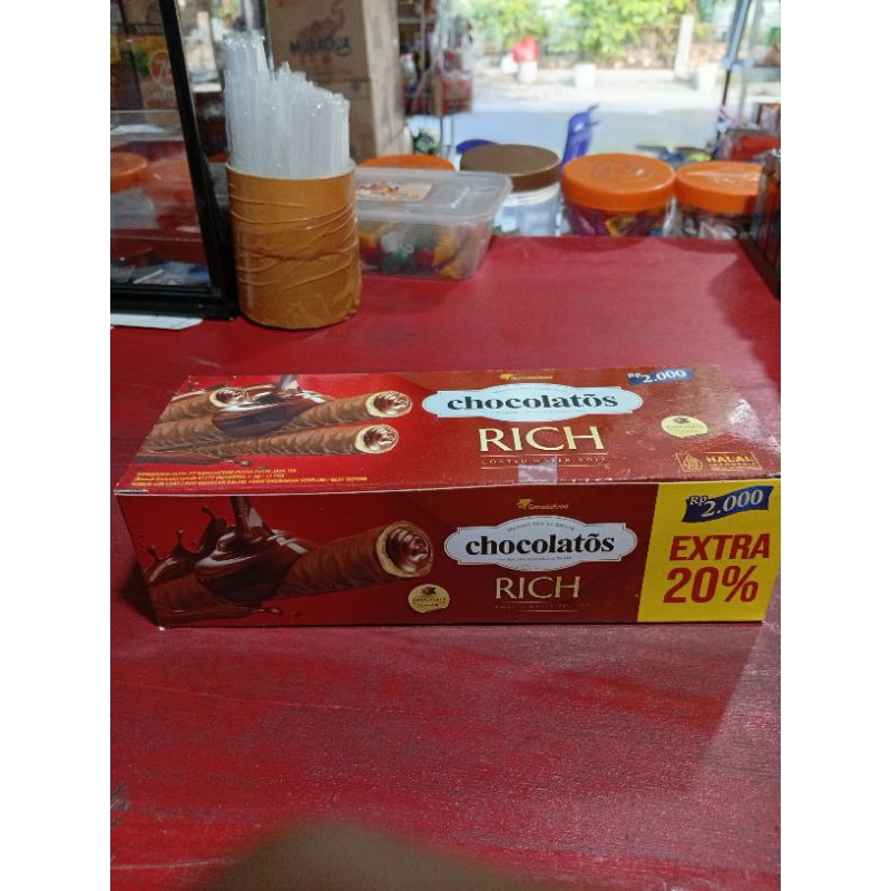 Jual CHOCOLATOS RICH COATED WAFER ROLL | Shopee Indonesia