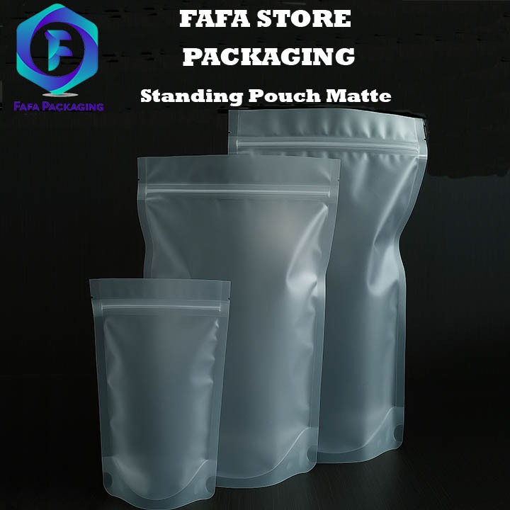 Jual Kemasan Makanan Standing Pouch Ziplock Matte Doff Kemasan Makanan ...