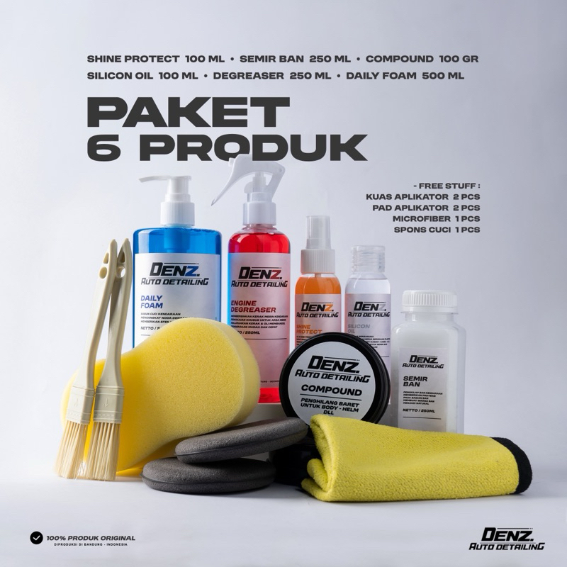 Jual PAKET 6 PRODUK DENZ AUTO DETAILING | Shopee Indonesia