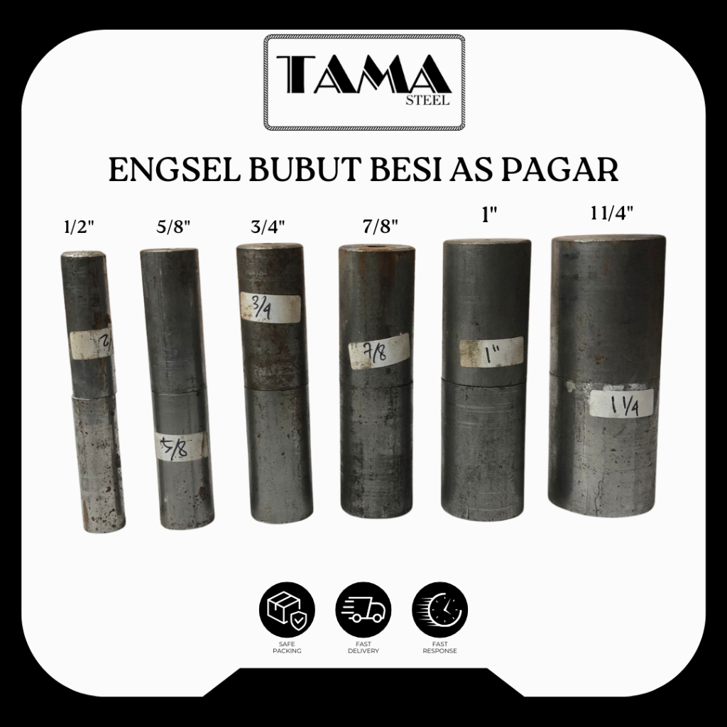 Jual ENGSEL BUBUT BESI AS PAGAR 1/2", 5/8", 3/4", 7/8", 1", 1 1/4 ...