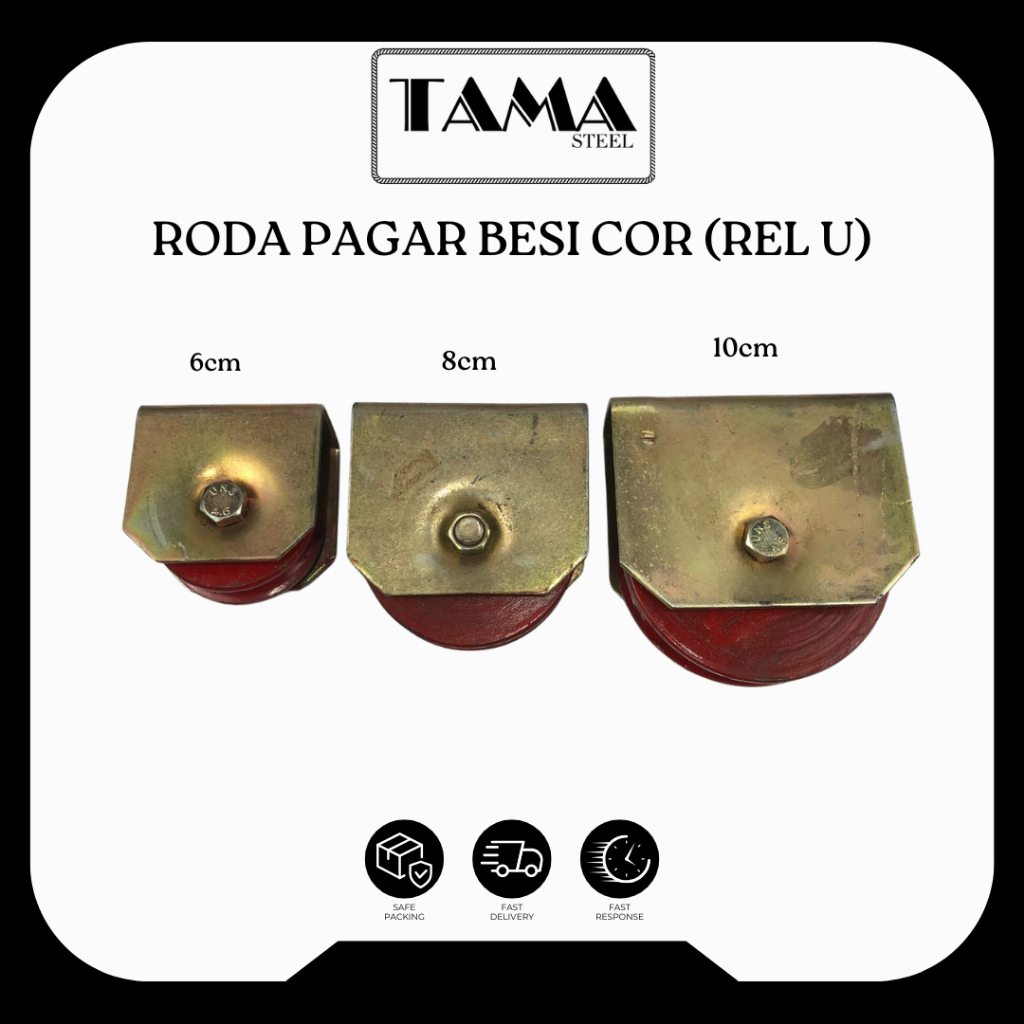 Jual RODA PAGAR BESI COR MOTIF U (REL U) 6 cm | 8 cm | 10 cm / Roda ...
