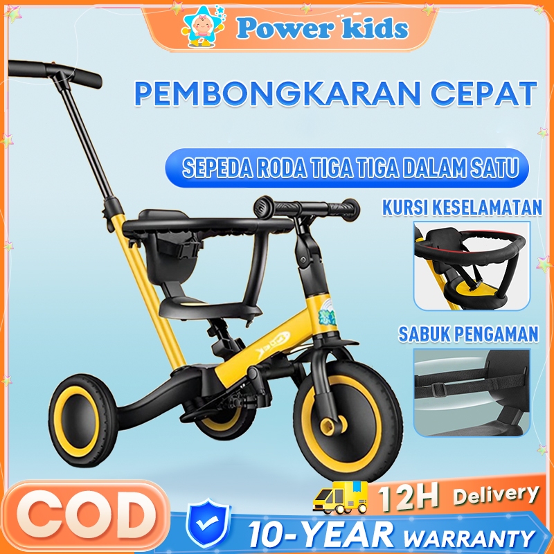 Jual [READY STOCK]Mainan Sepeda Roda 3 Balance Bike Stroller Baby 3in1 ...