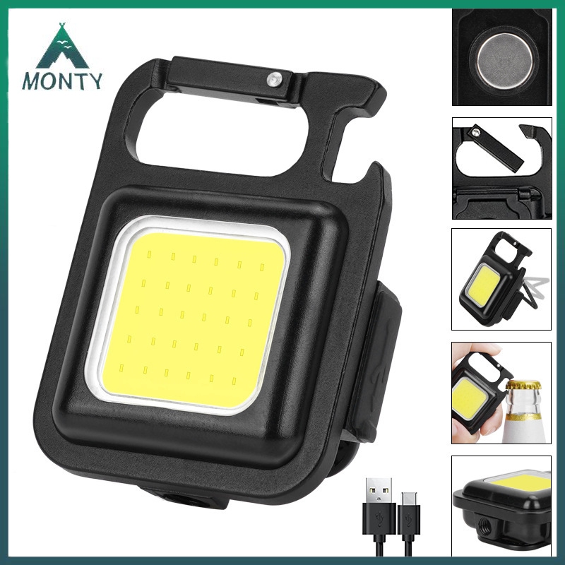 Jual MONTY Senter Mini Lampu LED Light Gantungan Kunci Tahan air Opener ...