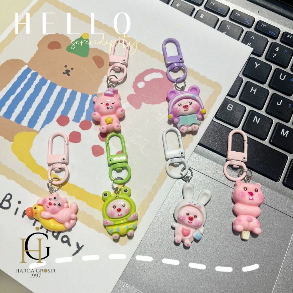 Jual GANTUNGAN KUNCI RESIN LOOPY CUSTOME CUTE GK-1854 KEYCHAIN KEYRING ...