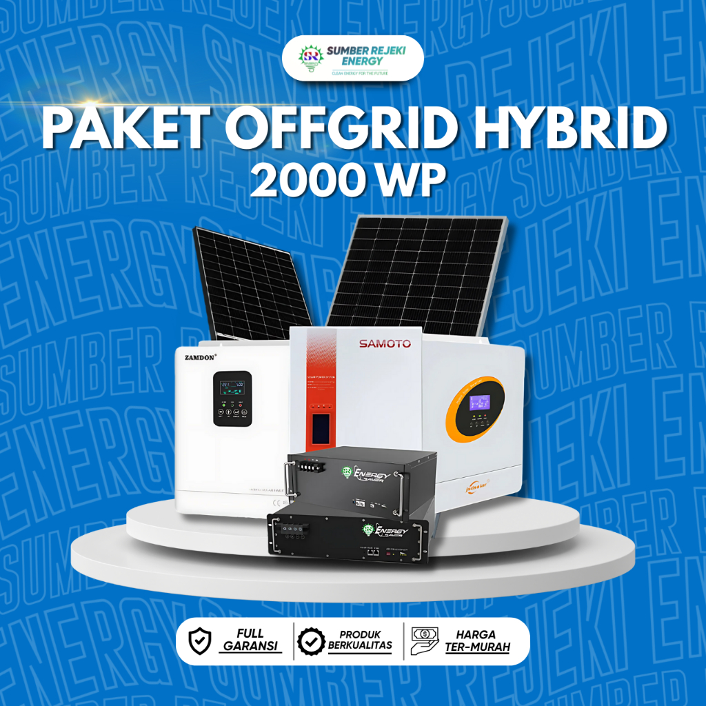 Jual Paket Komplit Premium Solar Panel Surya Pembangkit Listrik Tenaga ...