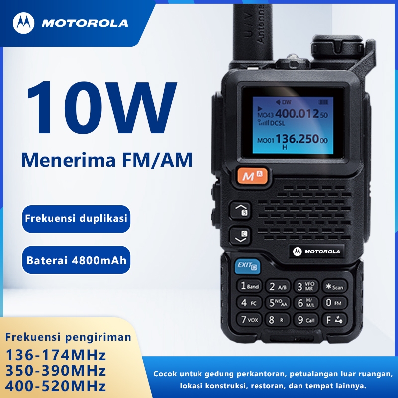 Jual HT Motorola Walkie Talkie X6 10Watt UHF/vhf Dual Band Walky Talky ...