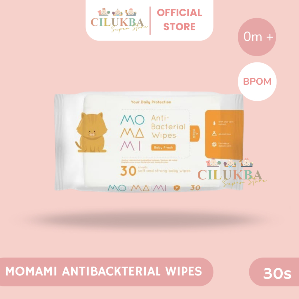 Jual MOMAMI ANTIBACTERIAL WIPES | TISSUE PEMEBERISH AREA POPOK | TISSUE ...
