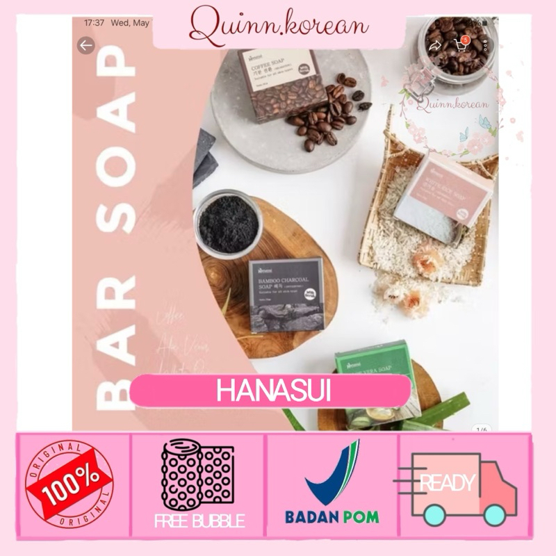 Jual Hanasui Bar Soap | Sabun Mandi | Sabun Batang | Bamboo Charcoal ...