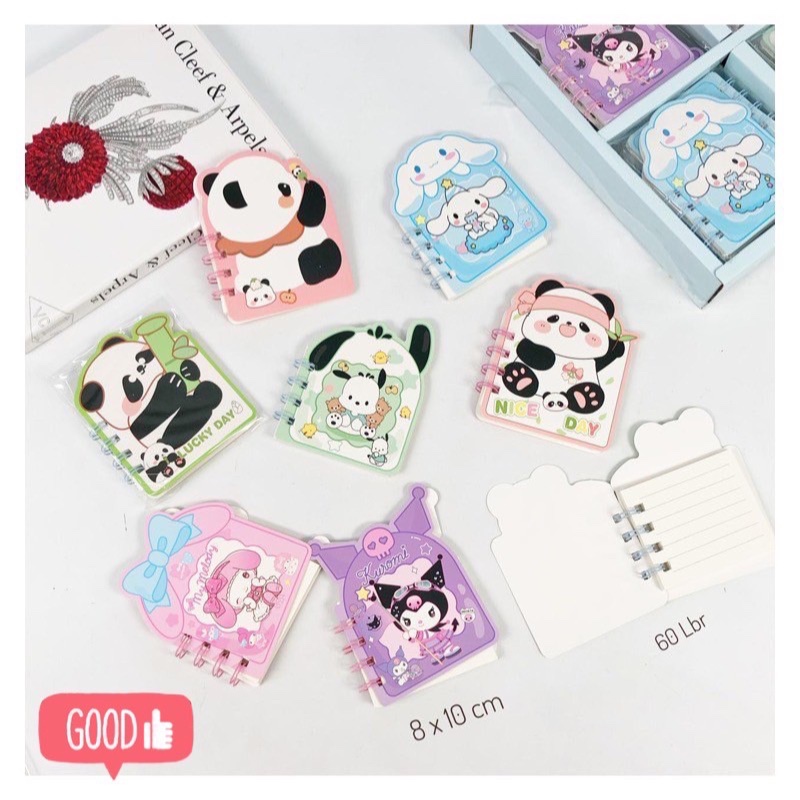 Jual notes notebook diary glitter chibi cute memo buku catatan lucu ...