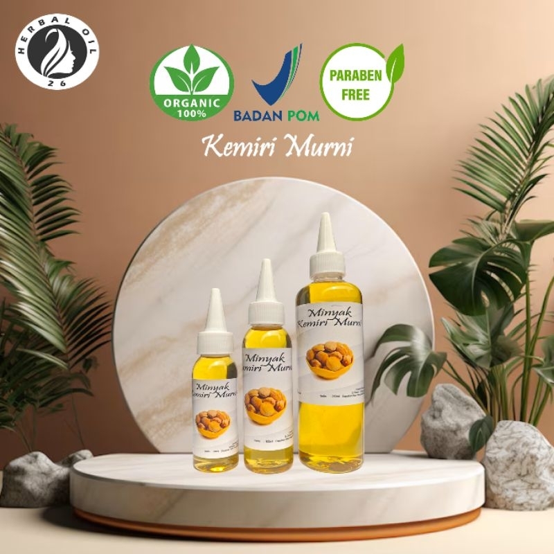 Jual Kemiri Hair Oil Hitam & Gold 100% Organic - Hair Care - Perawatan ...