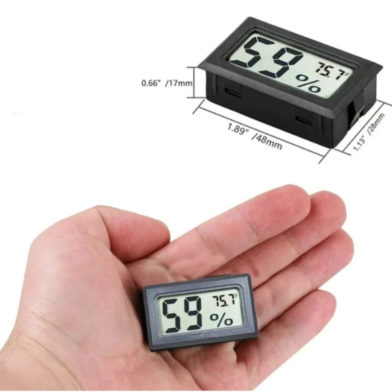 Jual Termometer Hygrometer Digital Mini / Thermometer Suhu Dan ...