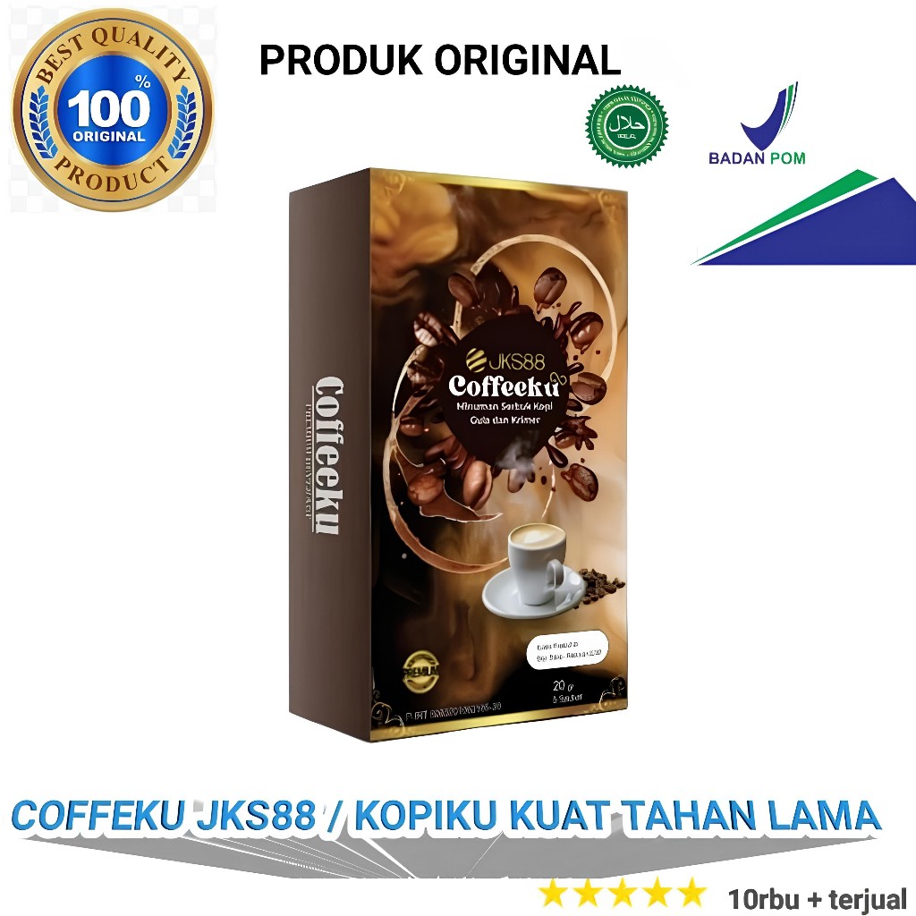 Jual KOPIKU / COFFEEKU JKS88 kopi stamina pria 1 BOX ISI 5 SACHET ...