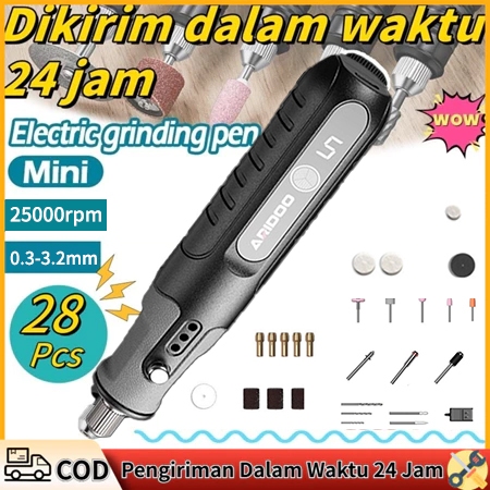 Jual 【25000 RPM】Bor Mini Portable Grinder Set 28W/12V Mini Drill ...