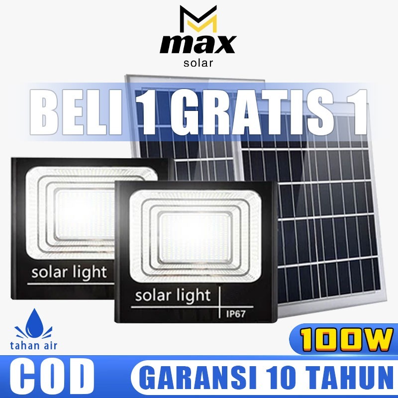 Jual lampu panel surya outdoor lampu sorot tenaga surya IP67 Tahan air ...