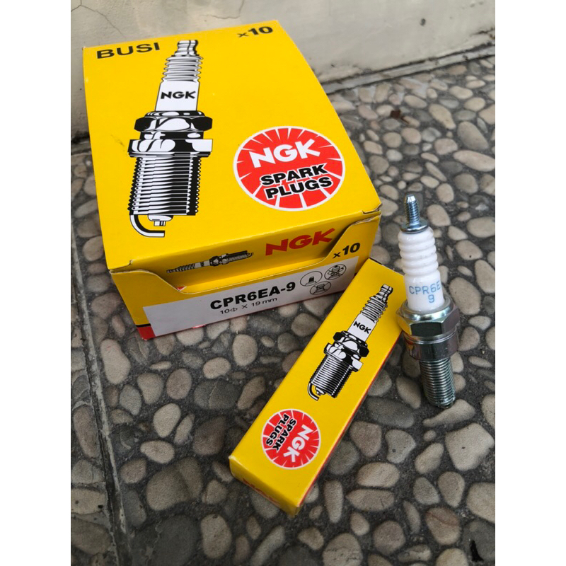Jual 10 PCS BUSI NGK CPR6EA 9 KHARISMA SUPRA X 125 KEPALA PUTIH ANTI ...