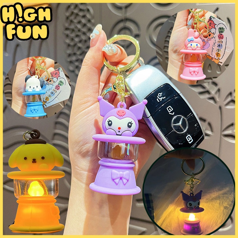 Jual Highfun Gantungan Kunci Lampu LED Kuromi Melody Keychain Light ...