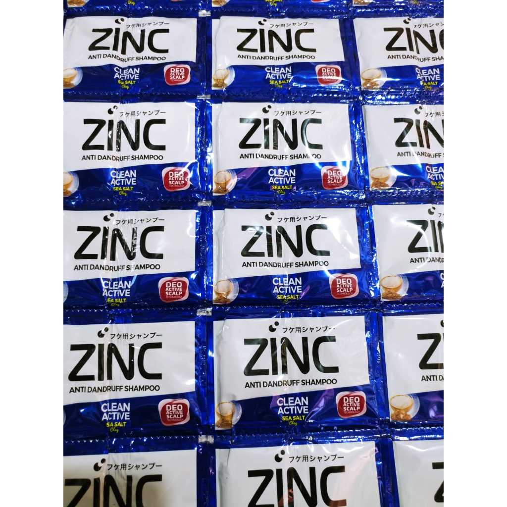 Jual [12Pcs] Shampo Renteng Zinc Hitam | Biru | Hijau | Kuning | Shopee ...