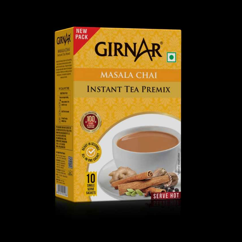 Jual GIRNAR MASALA CHAI INSTANT TEA PREMIX WITH SPICES 140g | Shopee ...
