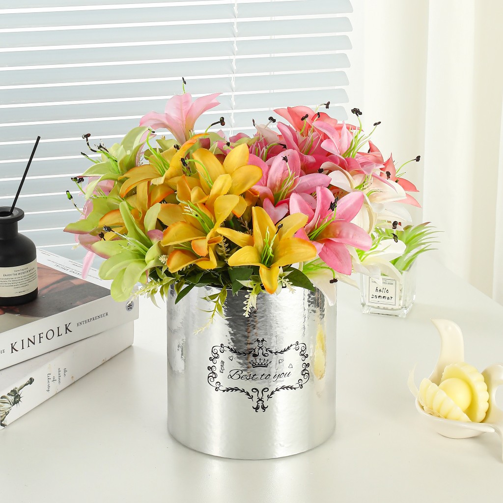 Jual Bunga lili plastik estetis 7 tangkai cocok untuk dekorasi ...