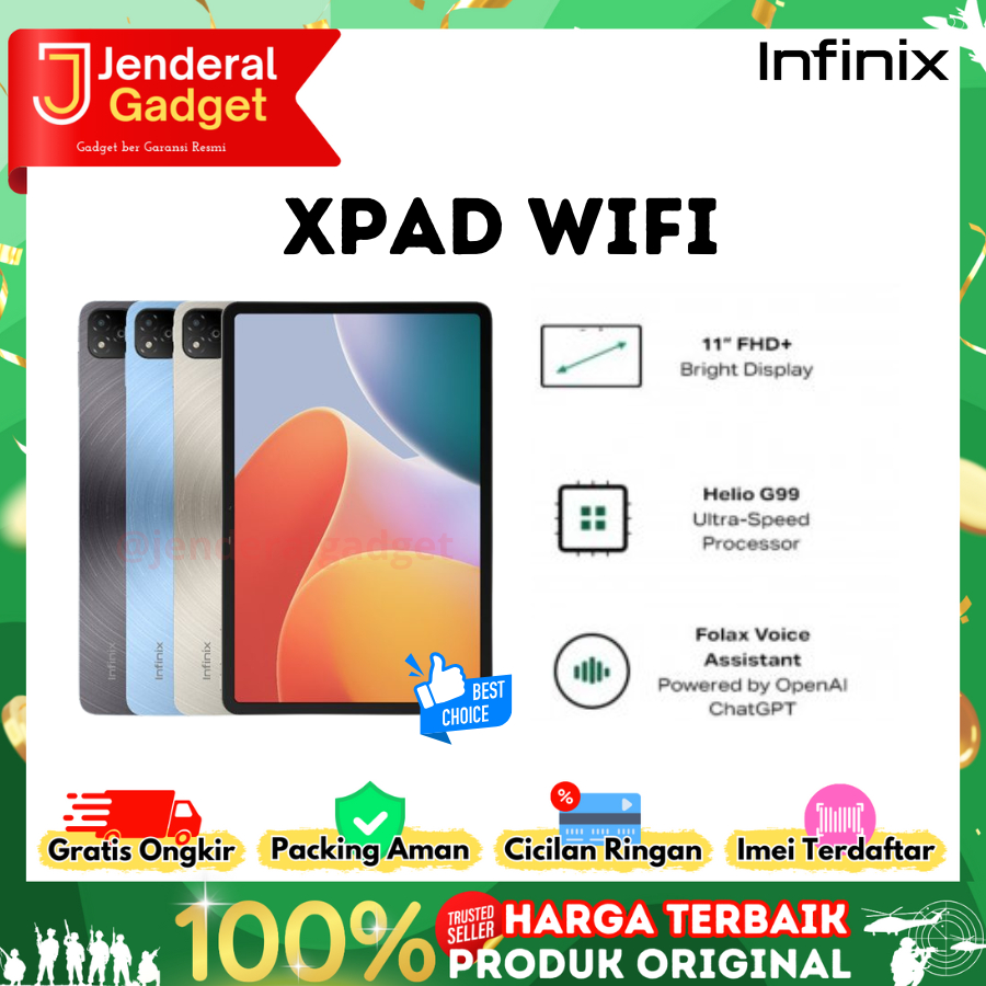 Jual Infinix Xpad 4/256GB 4G LTE [Support Sim Card] Free Case* Garansi ...