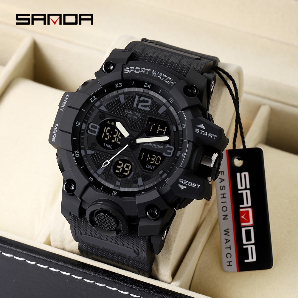 Jual SANDA 6030 Jam Tangan Pria Olahraga Merek Teratas Jam Tangan ...