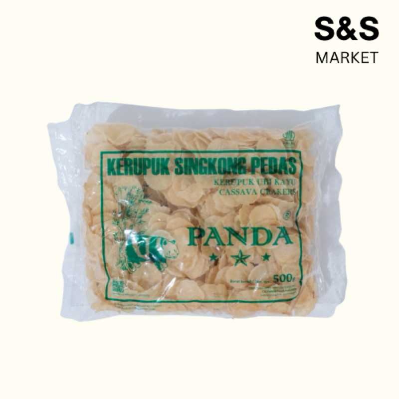 Jual Kerupuk Singkong Pedas Panda 500 gram | Shopee Indonesia
