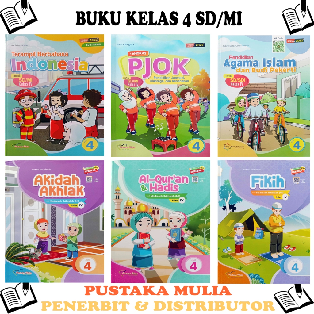 Jual Paket Buku Kelas 4 SD/MI Kurikulum Merdeka - Penerbit Pustaka Mulia | Shopee Indonesia