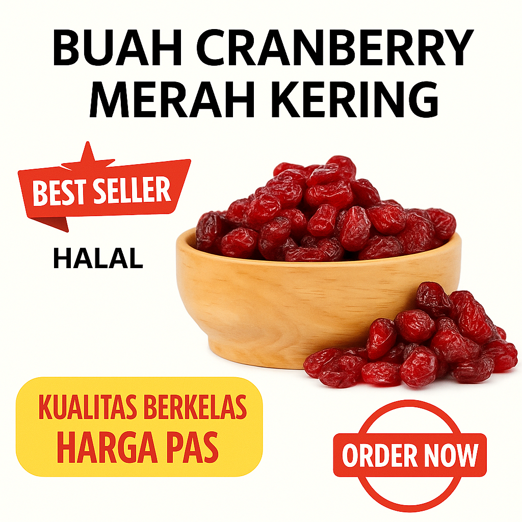 Jual BUAH CRANBERRY MERAH KERING 500 GR RED DRIED CRANBERRIES | Shopee ...