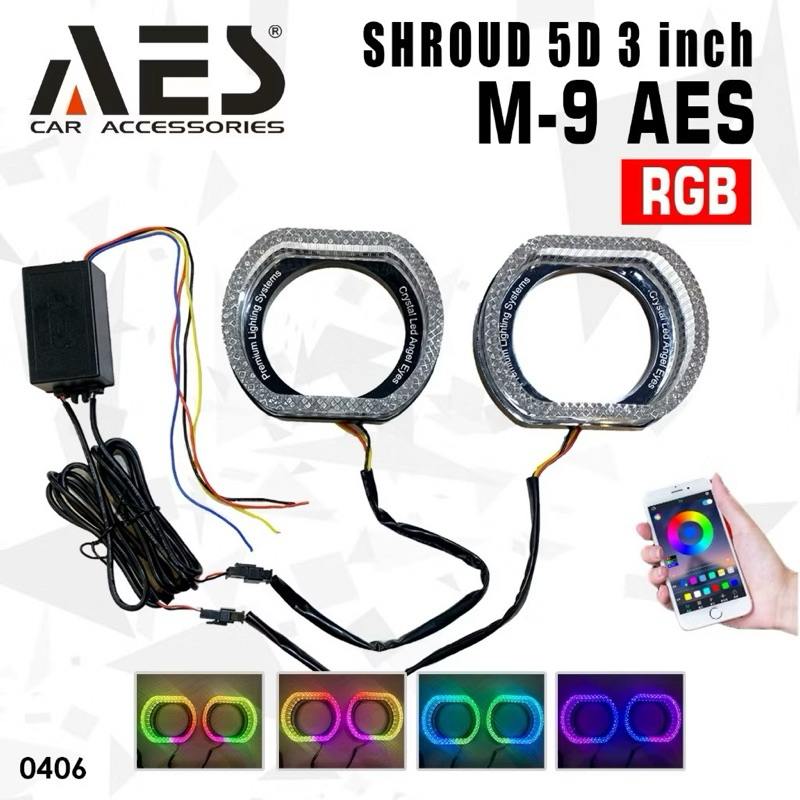 Jual SHROUD BMW AES RGB 3 inch L3&M9 5D kristal VIETNAM | Shopee Indonesia