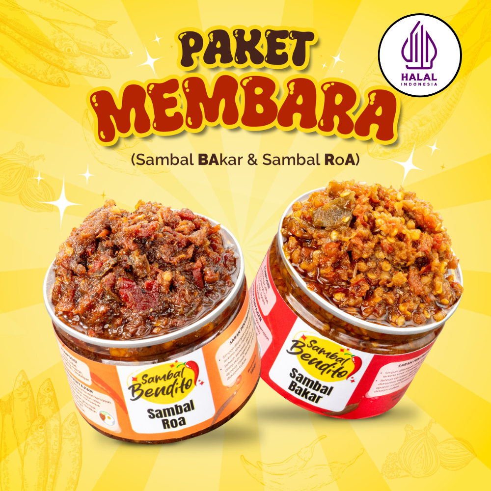 Jual BENDITO Paket Membara Sambal Roa Asap Asli Khas Manado dan Sambal Bakar Saji Kawanua Halal ...