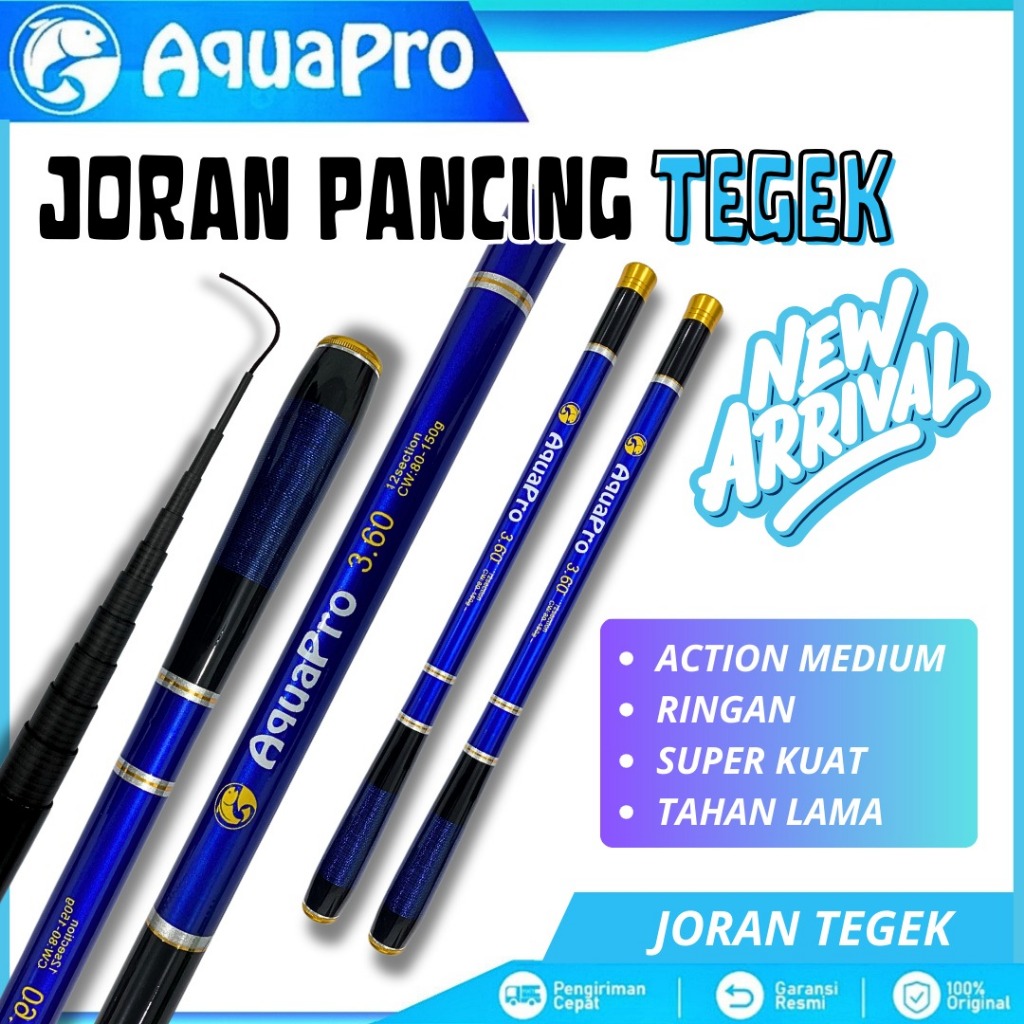 Jual AquaPro - Joran Tegek AQUAPRO Joran Tegek Ruas Pendek ±40cm Dengan Ukuran 1.5M - 4.5M Bahan ...