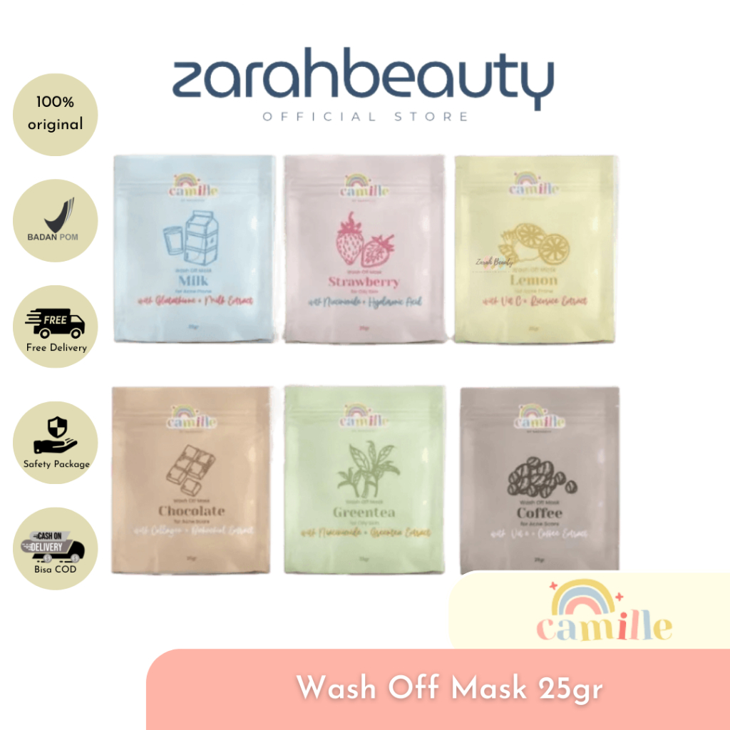 Jual Masker Camille Beauty Masker Organik Face Mask by Camille Beauty Nadhsavv 25gr BPOM ...