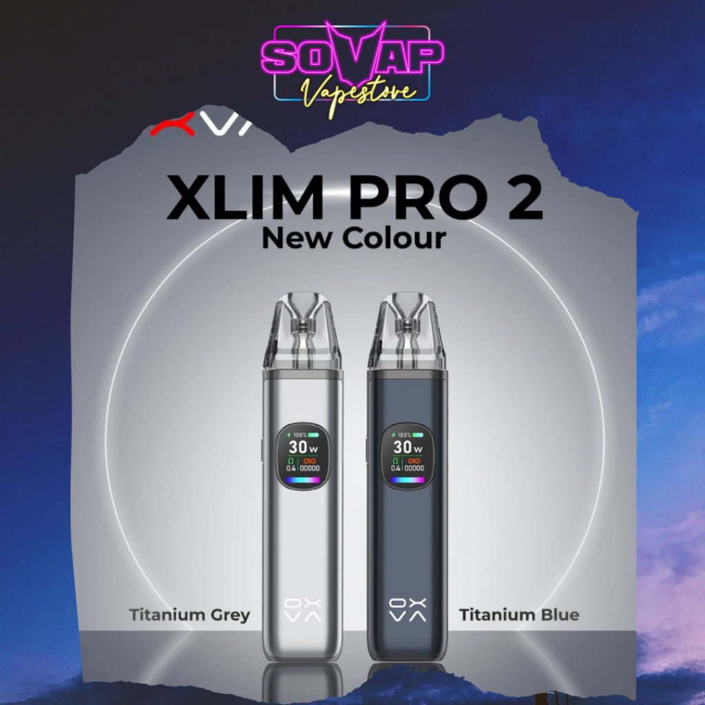 Jual Oxva Xlim PRO 2 Titanium Blue & Titanium Grey POD Authentic ...