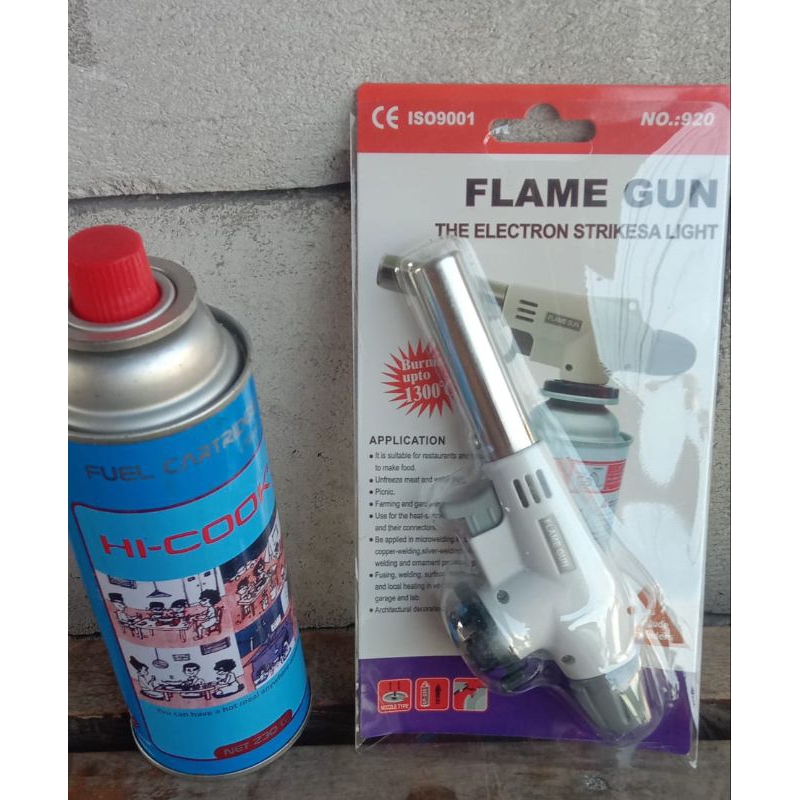 Jual paket flame gun/las portable plus kaleng siap pake | Shopee Indonesia