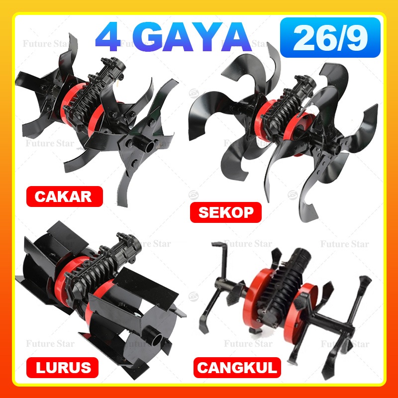 Jual Mini Tiller Head / Cultivator Attachment Kit / Alat Penggembur ...