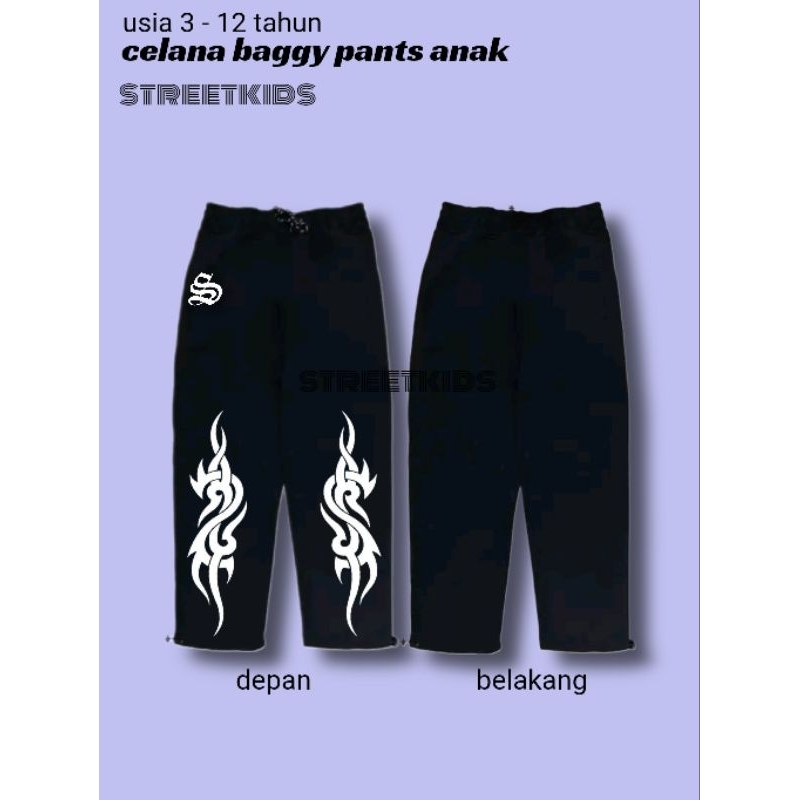 Jual celana SKENA baggy pants anak laki laki dan perempuan korean style GOMBRONG terbaru usia 3 ...