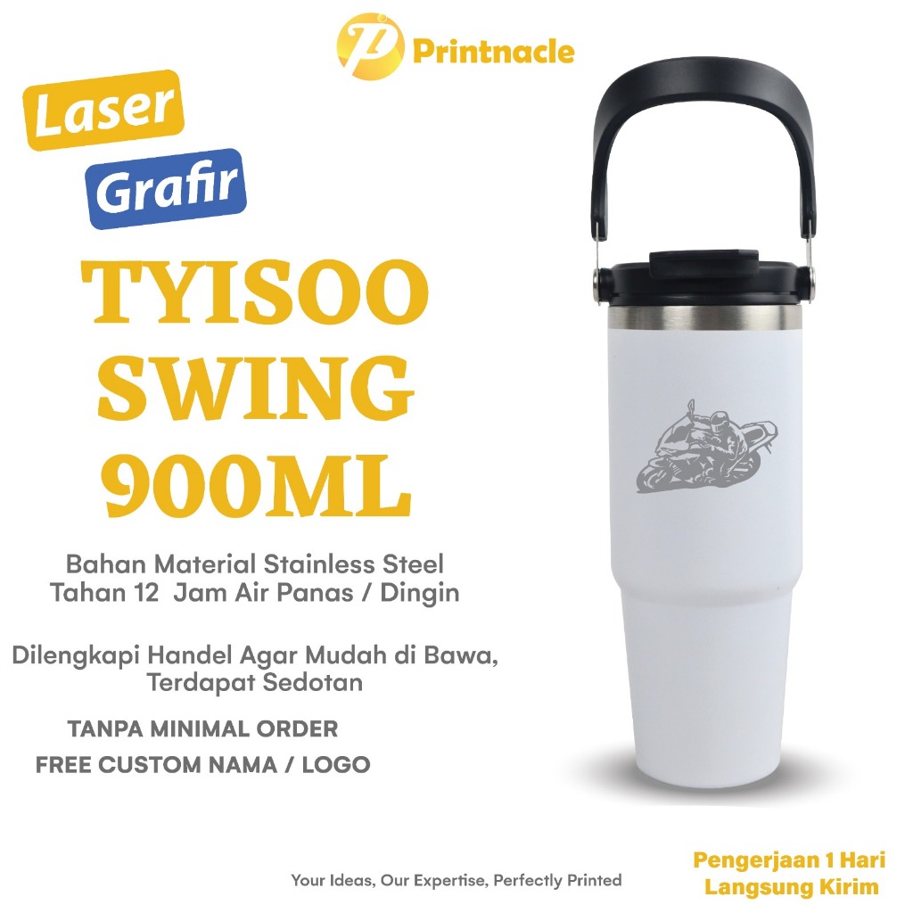Jual Souvenir Tumbler 900ml Custom Cetak Laser Grafir Nama Tumblr ...