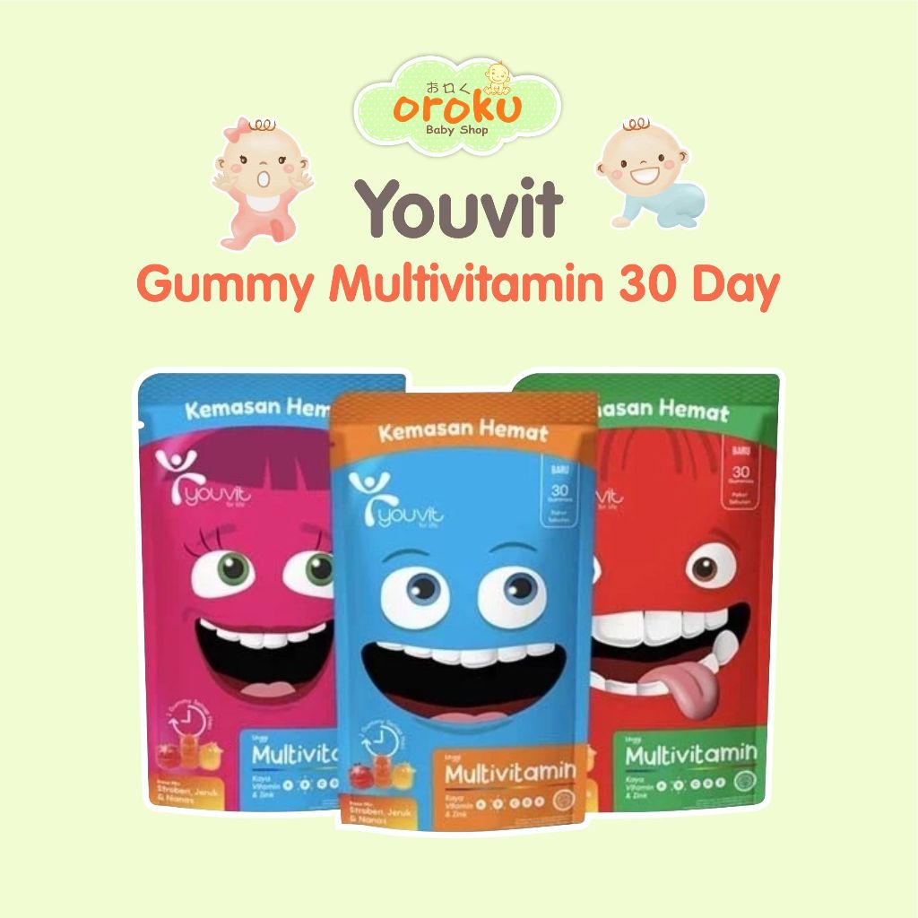 Jual YOUVIT GUMMY MULTIVITAMIN 30 DAY / GUMMY VITAIN ANAK | Shopee Indonesia