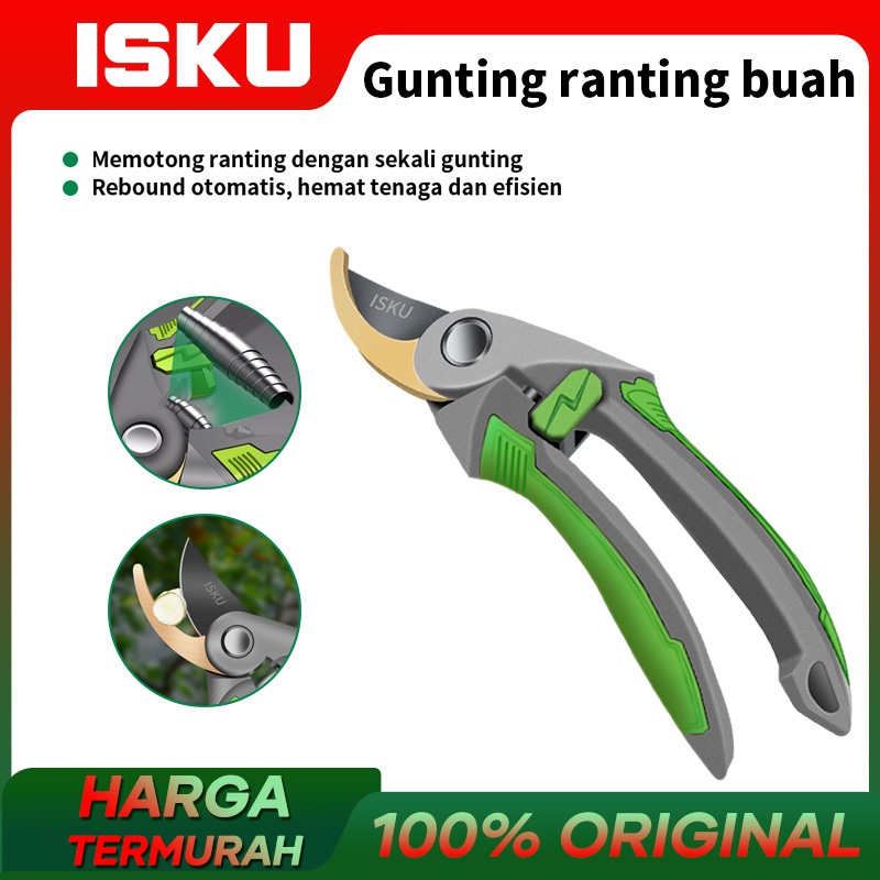 Jual ISKU Gunting Dahan 8 Inch Dan Ranting Bunga Tanaman Gunting Kebun/Pruning Shears Alat ...