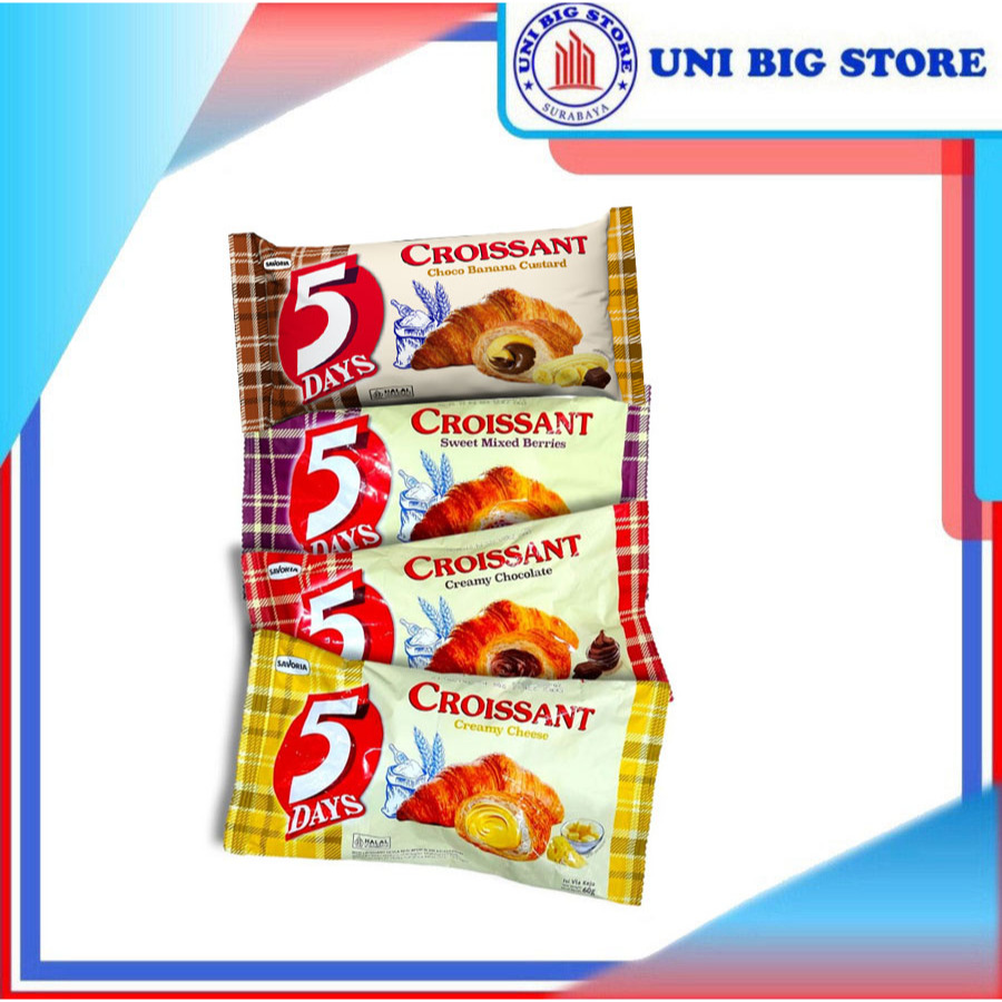 Jual 5Days 5 Days Creamy Chocolate - Creamy Cheese - Mixed Berries ...