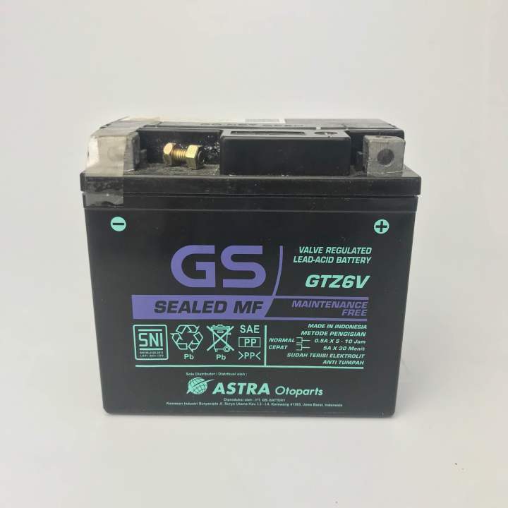 Jual AKI KERING, AKI GS (GTZ 6V) (12V-5Ah) ORIGINAL ADV 150, CB 125/150 ...