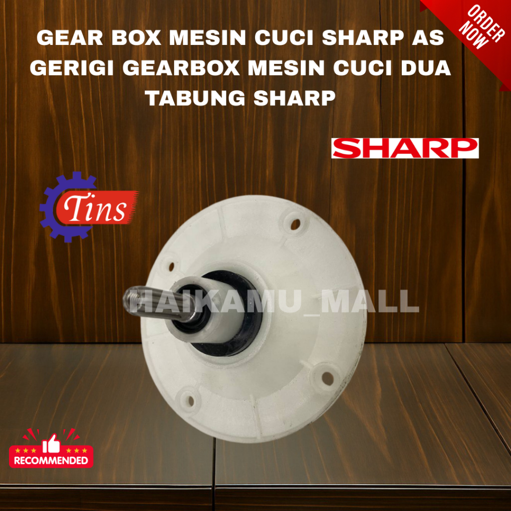 Jual GEAR BOX MESIN CUCI SHARP AS GERIGI GEARBOX MESIN CUCI DUA TABUNG ...