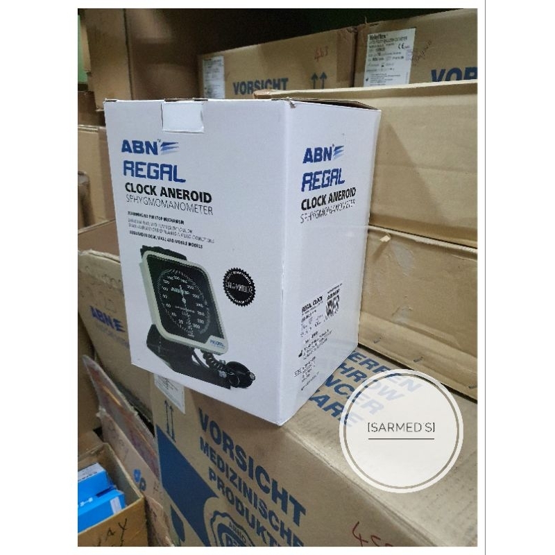Jual ABN Tensimeter Regal Clock Aneroid Wall tipe / Tensimeter Manual ...