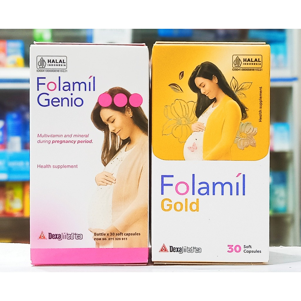 Jual Folamil Genio & Gold 𝟏 𝐊𝐎𝐓𝐀𝐊 𝐈𝐒𝐈 𝟑𝟎 𝐊𝐀𝐏𝐒𝐔𝐋 - Suplemen Multivitamin ...