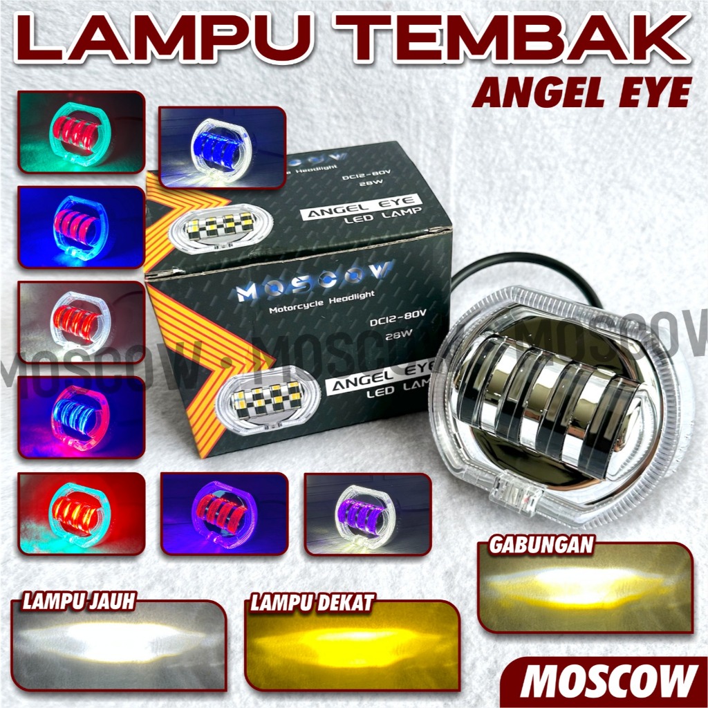 Jual LAMPU TEMBAK BILED PROJI 4 LENSA 8D LAMPU UTAMA LED PROJIE DEVIL ...