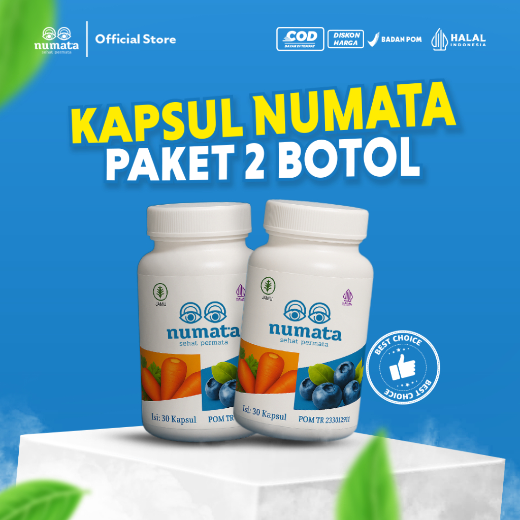 Jual 2 botol NUMATA Kapsul Mata atasi mata minus, katarak, mata merah ...