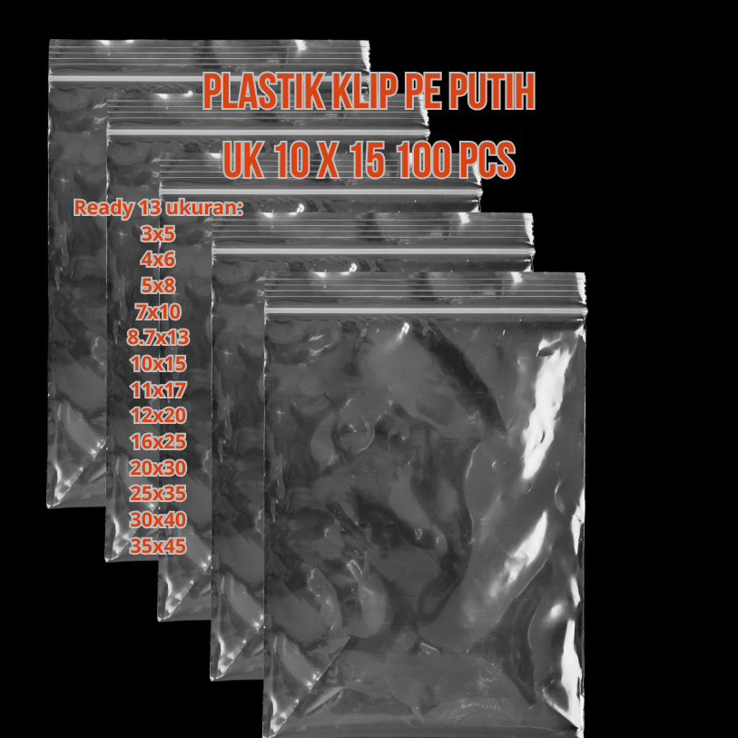 Jual Plastik Klip Pe Rel List Putih 10x15cm - PressTebal Kemasan ...